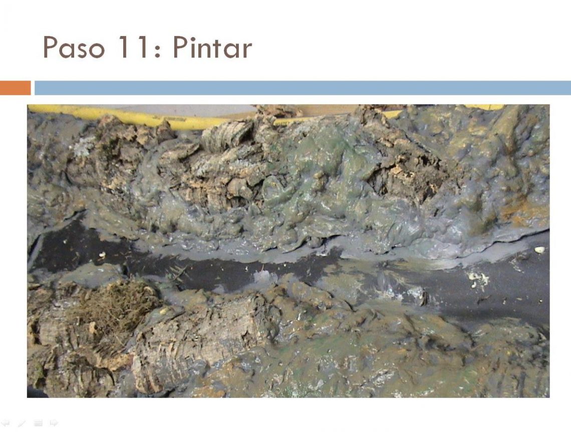Construcción del cauce de un rió