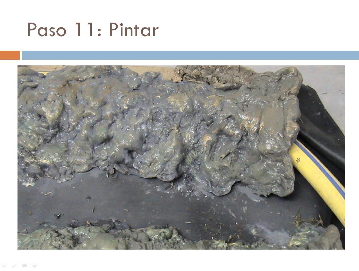 Construcción del cauce de un rió