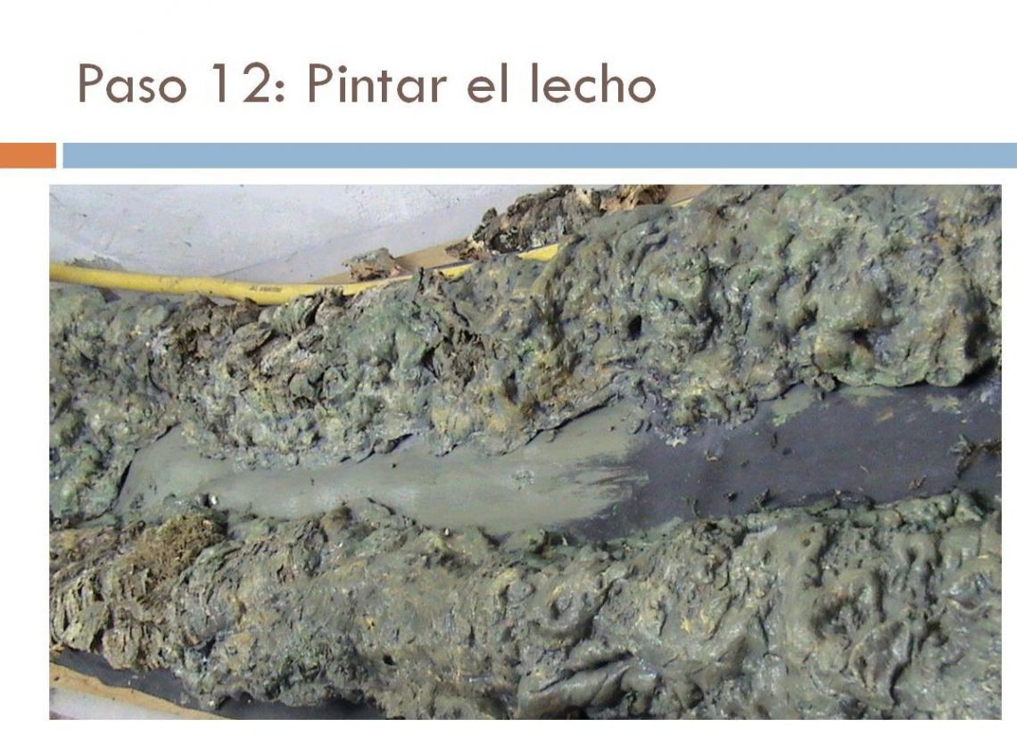 Construcción del cauce de un rió