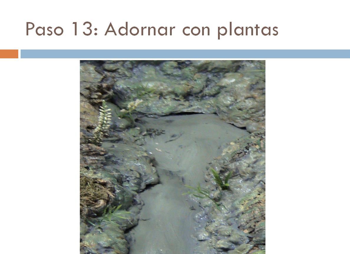 Construcción del cauce de un rió