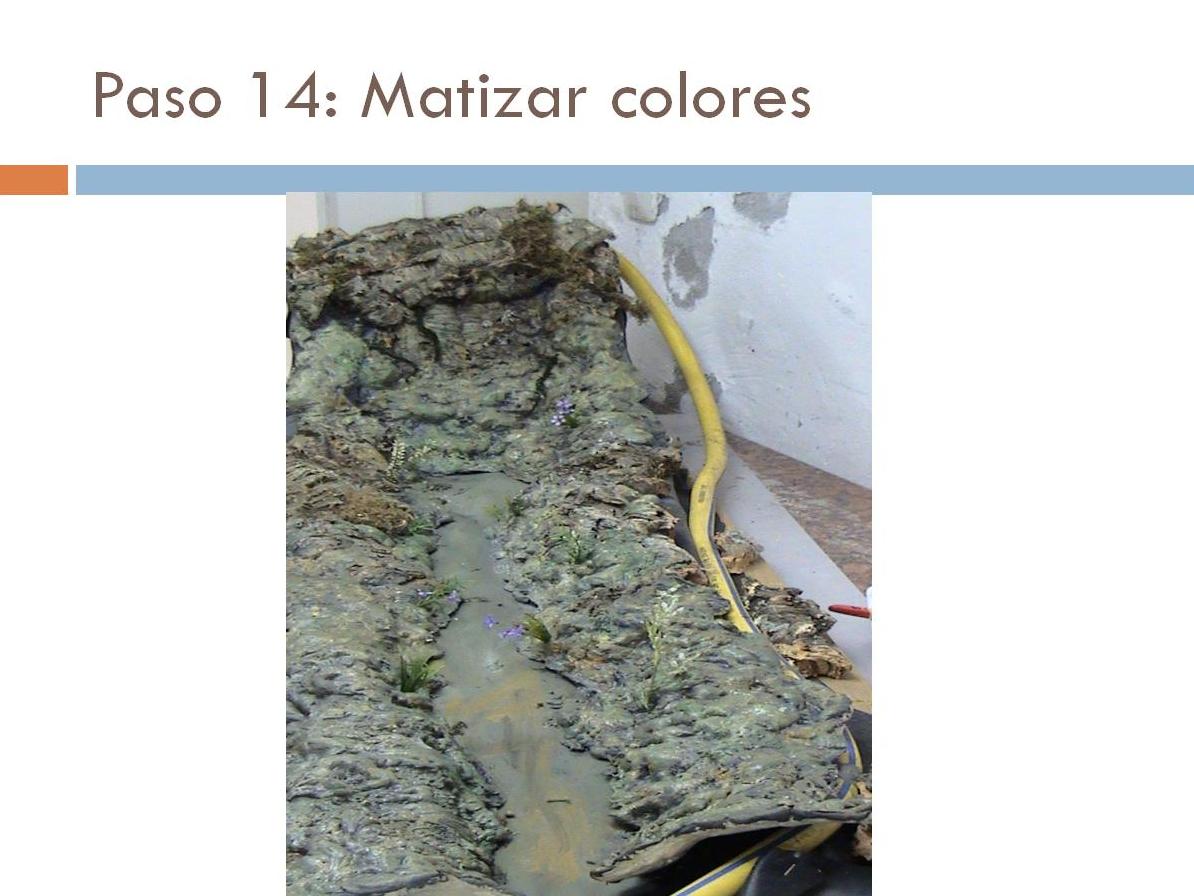 Construcción del cauce de un rió